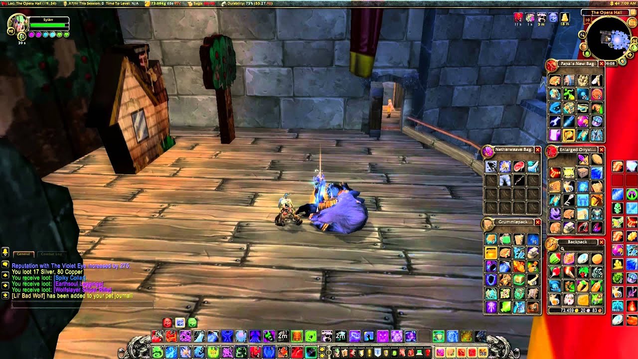 Karazhan Opera Event - big bad wolf + Lil' Bad Wolf pet! - YouTube