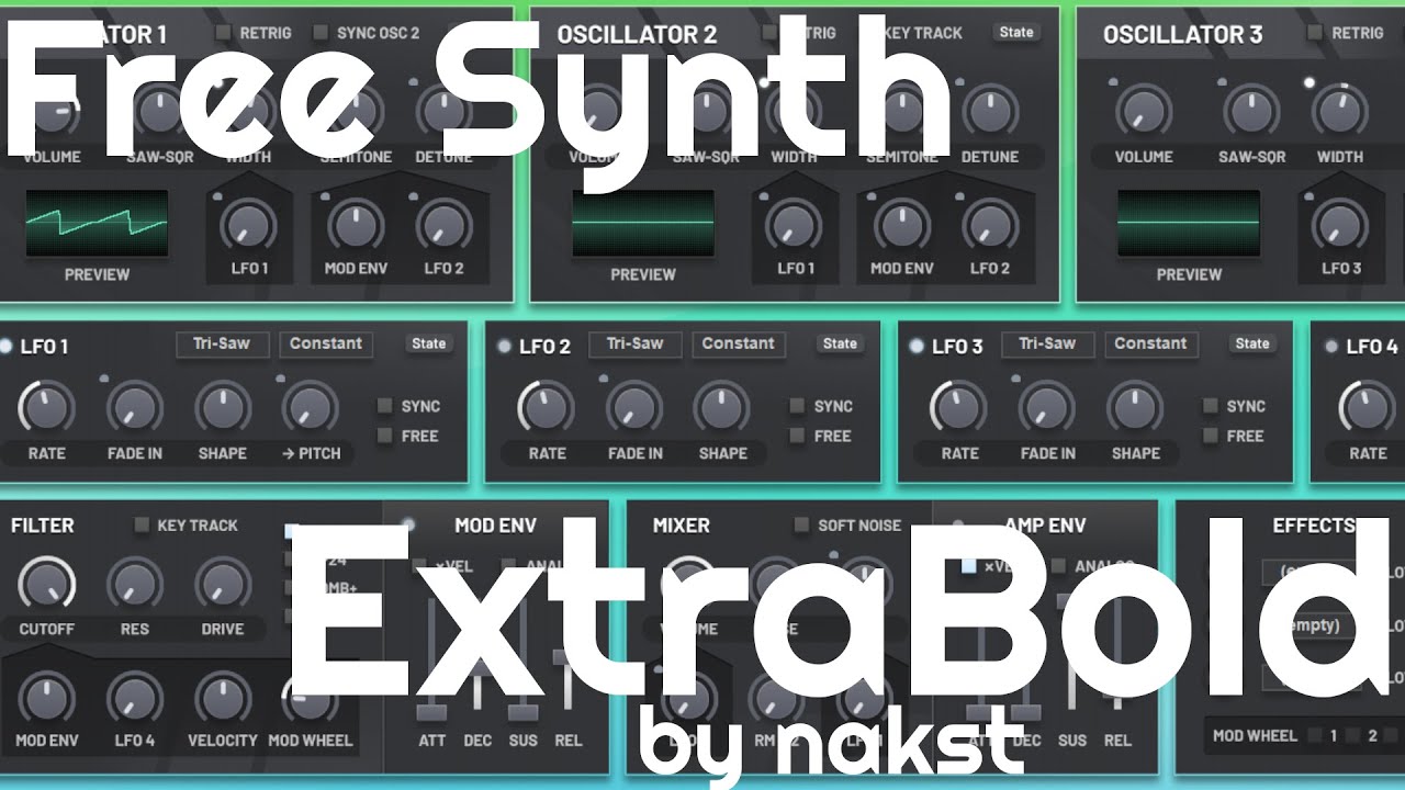 Free Synth - ExtraBold by nakst (No Talking) - YouTube