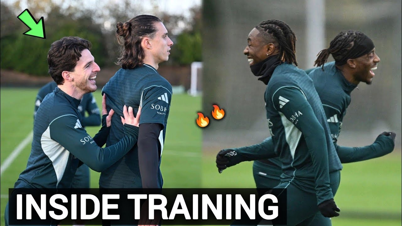 INSIDE TRAINING | Arsenal Ready for Goodison Test Following Massive ...
