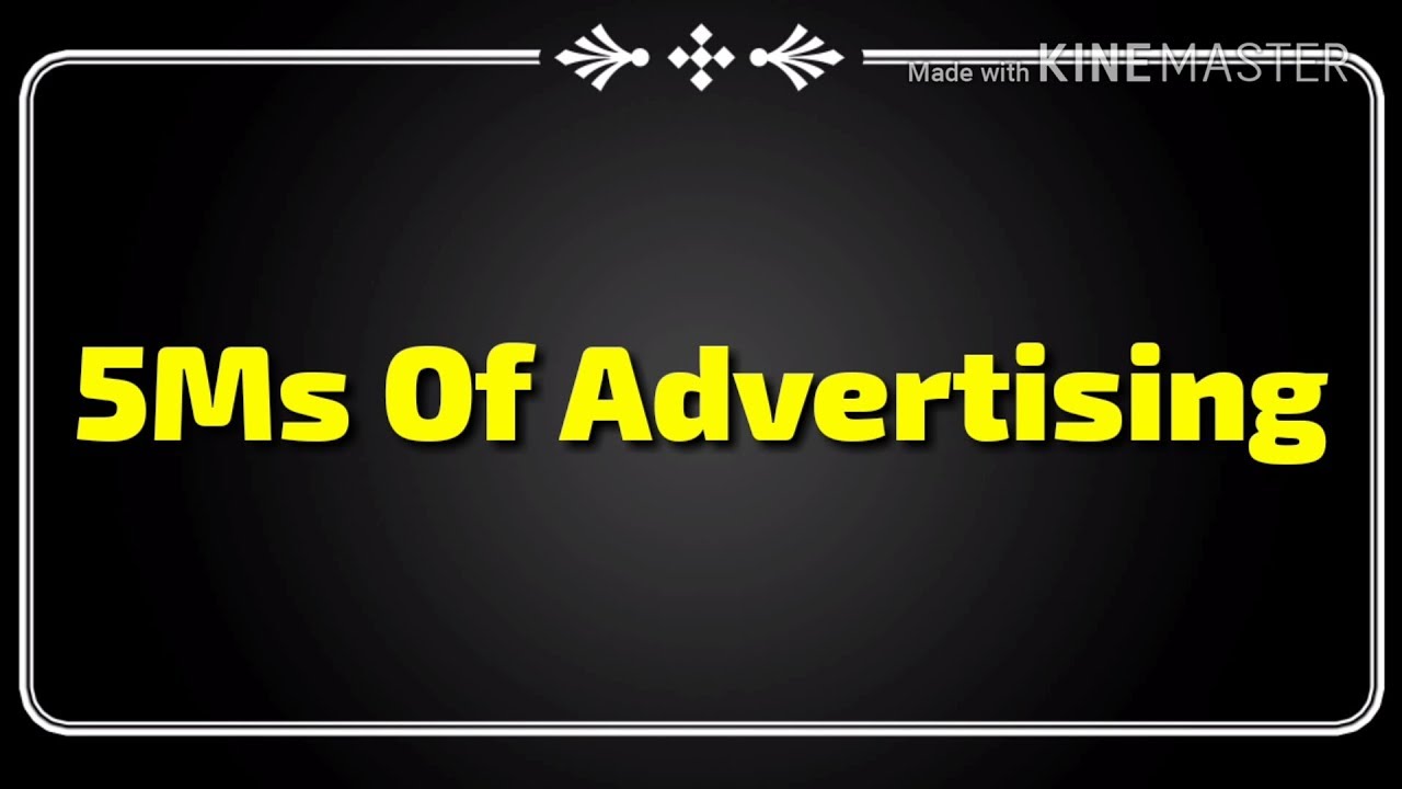 5Ms of advertising📕Marketing📕 - YouTube