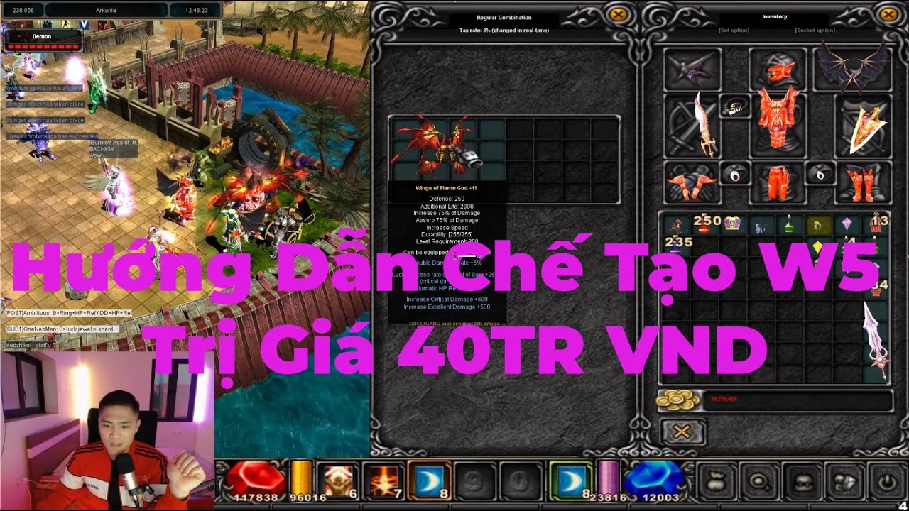 MU Nước Ngoài Hay Nhất - Hướng Dẫn Chế Tạo W5 Trị Giá 40TR VND - MU Bless - SV Mega X100 - YouTube