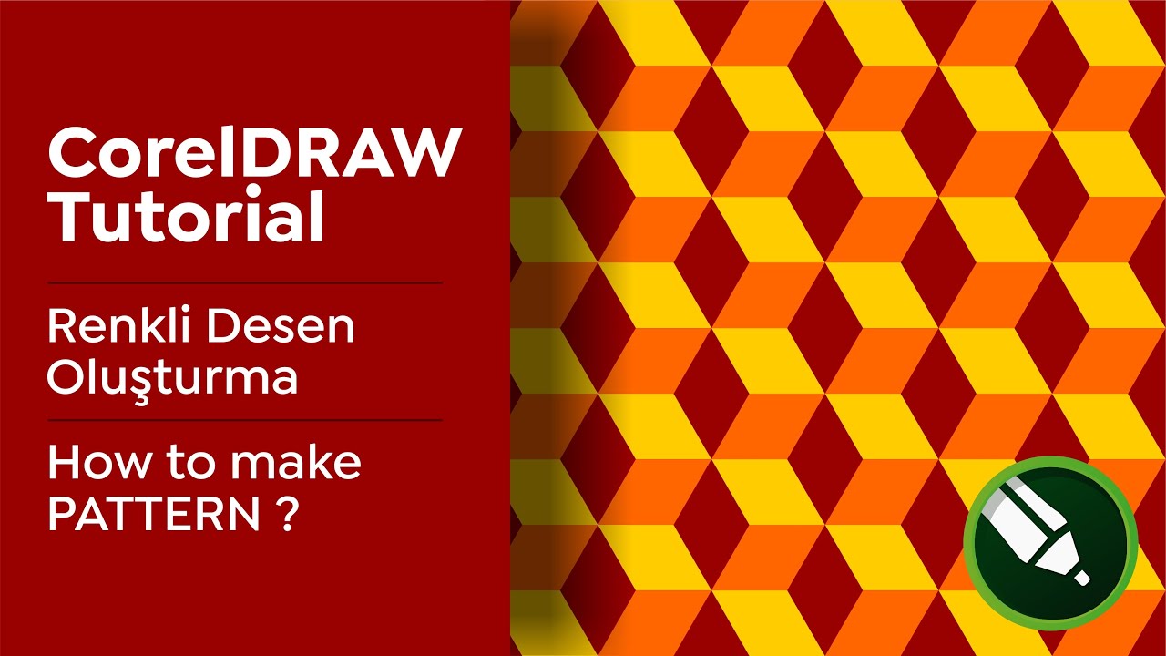 Corel Draw Tutorial - Renkli Desen Oluşturma - How to make pattern in ...