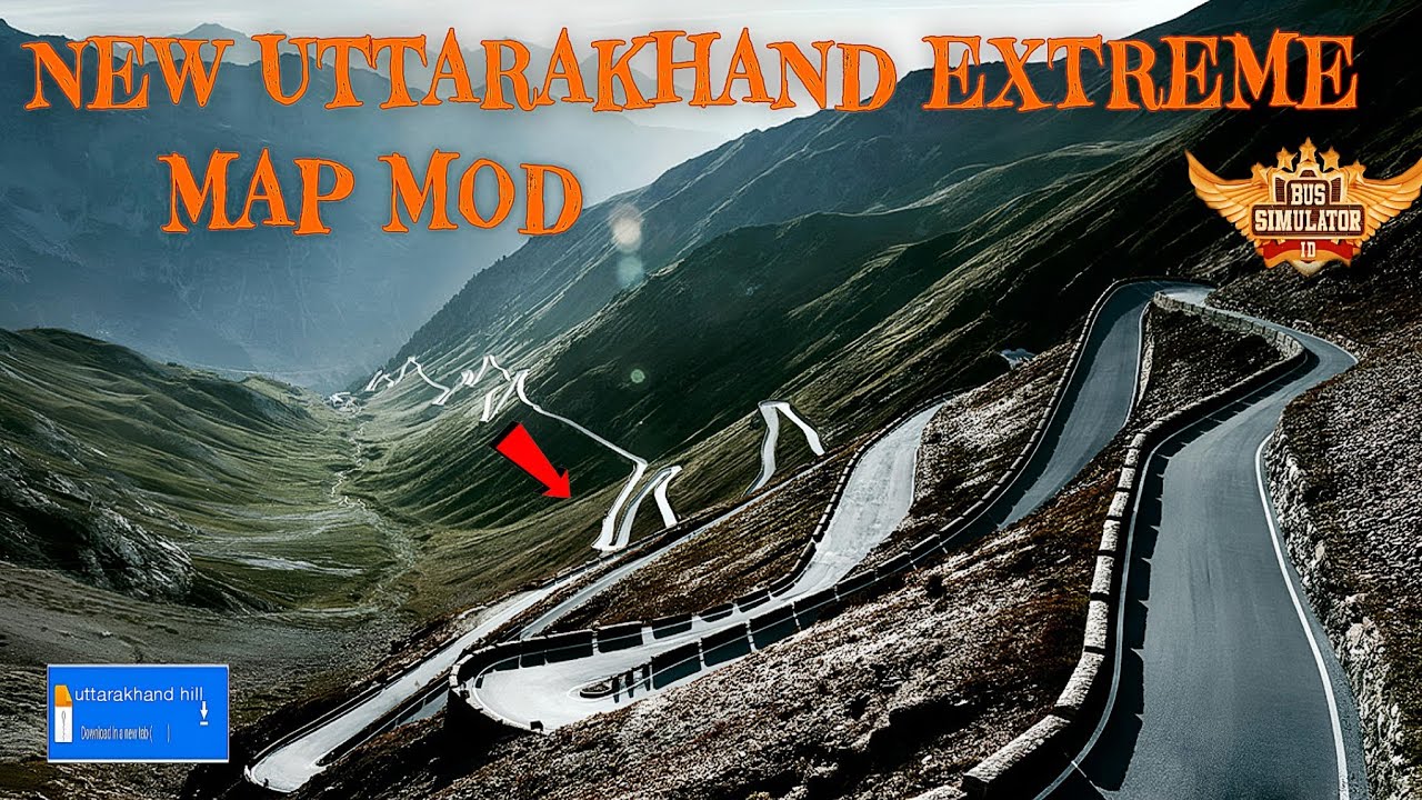 Map Mod Bussid 4.0 -New Uttarakhand Extreme Road Map Mod For Bus ...