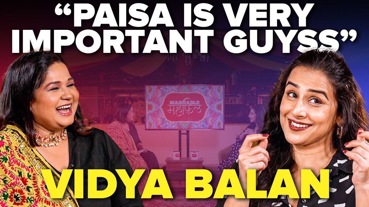 Vidya Balan Gets Pranked! Talks about Madhuri Dixit, Sarees, and Fun Moments | Mashable Mehfil ...