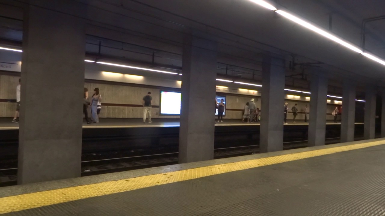 Rome Metro Line A trains at Ottaviano - YouTube