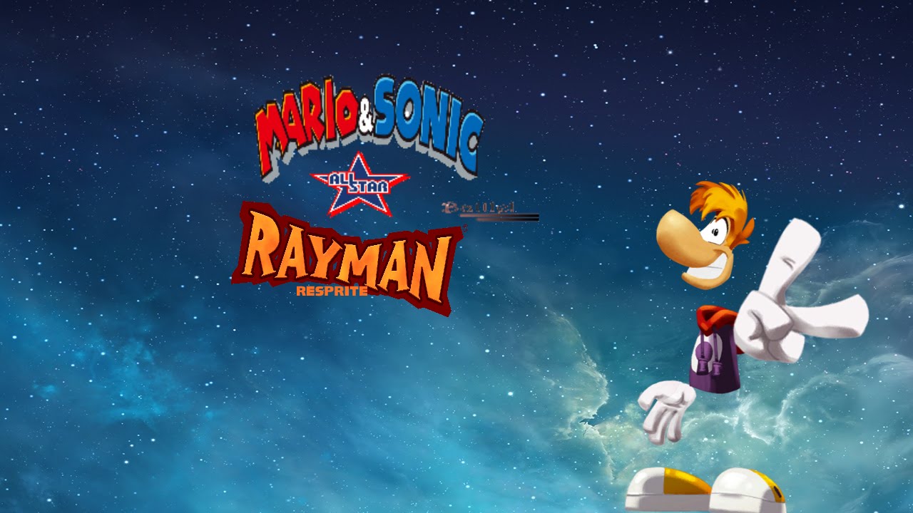 Mario and Sonic Allstar Battle - Rayman Resprite Preveiw - YouTube