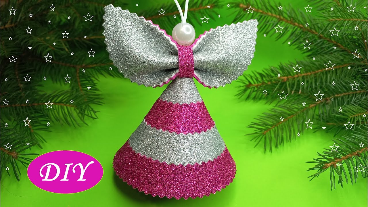 ANGELS😇АНГЕЛ из фоамирана😇DIY Christmas Angels Foam Eva🎄Adornos ...