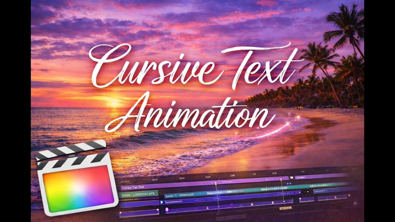 Cursive Font Animation: Final Cut Pro Tutorial - YouTube