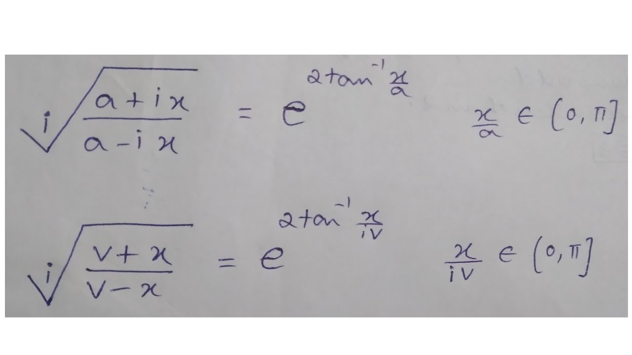 Complex root formula in two forms , proved from indefinite integral ...