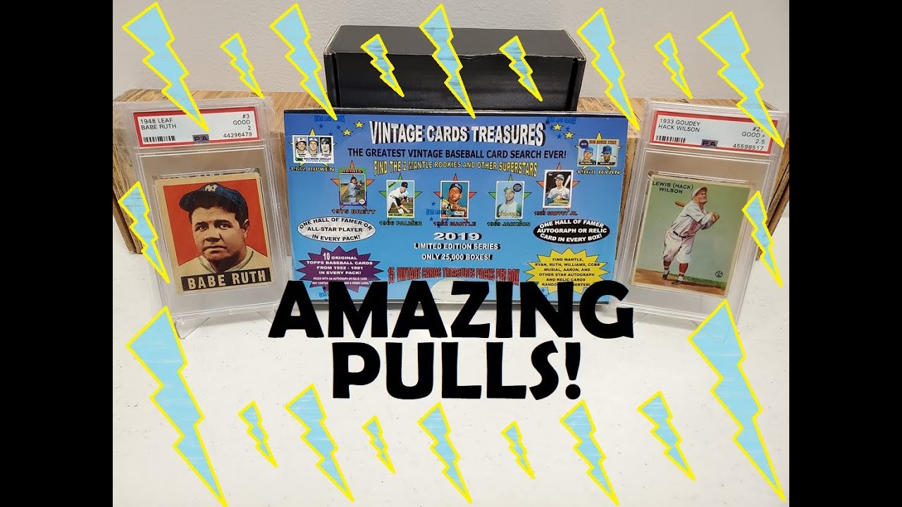 Turn-back Tuesday...2019 VINTAGE CARDS TREASURES BOX!!! - YouTube
