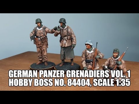 German Panzer Grenadiers Vol. 1Hobby Boss No. 84404 Scale 1:35 With Unboxing - YouTube