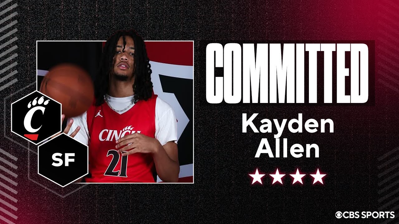 WATCH: 4-star SF Kayden Allen Commits to Cincinnati | No. 20 Overall SF ...