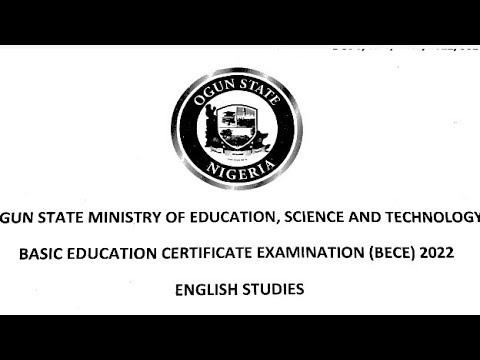 2022 BECE English Studies objective and theory #fyp #englishstudies ...