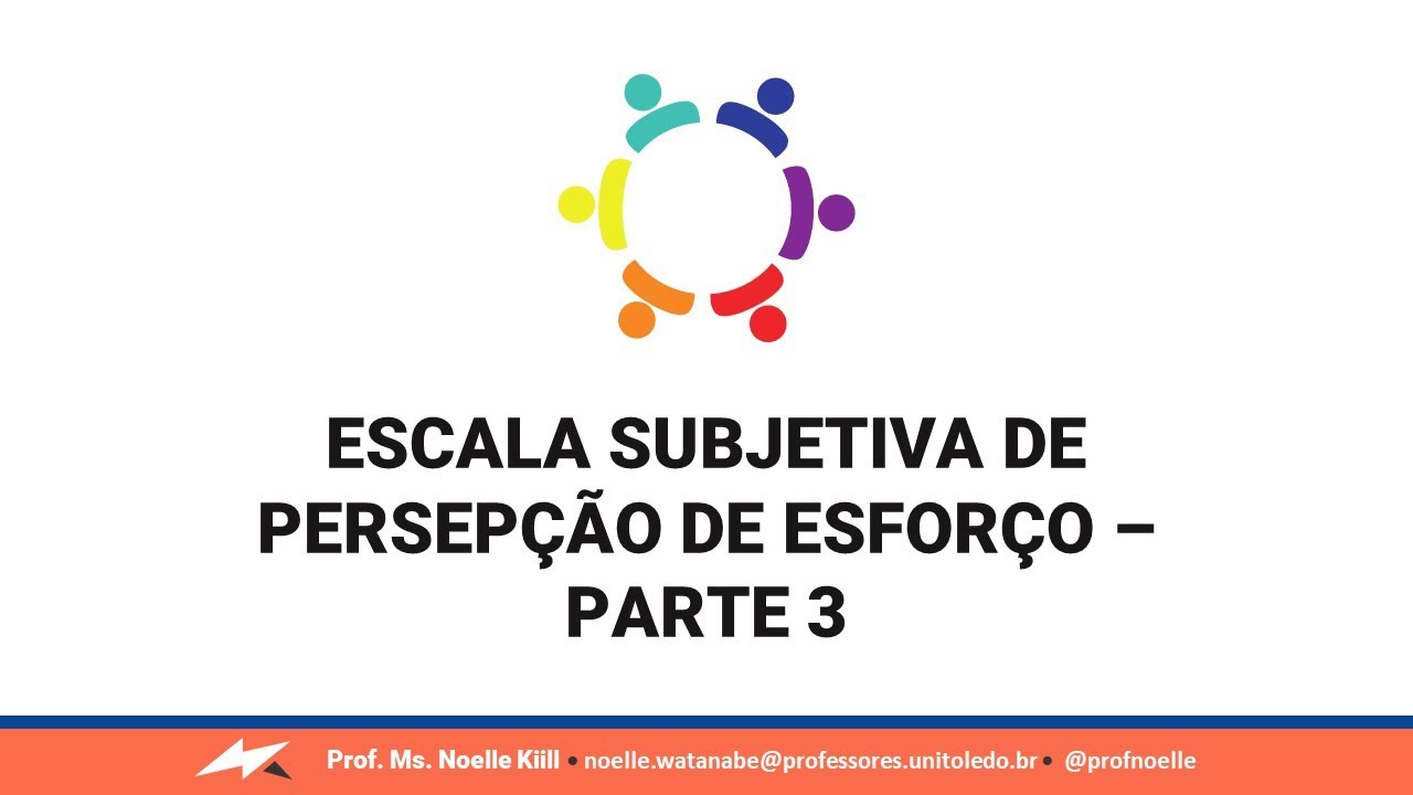 Escala de Percepção Subjetiva de Esforço (PSE) - PARTE 3 - YouTube