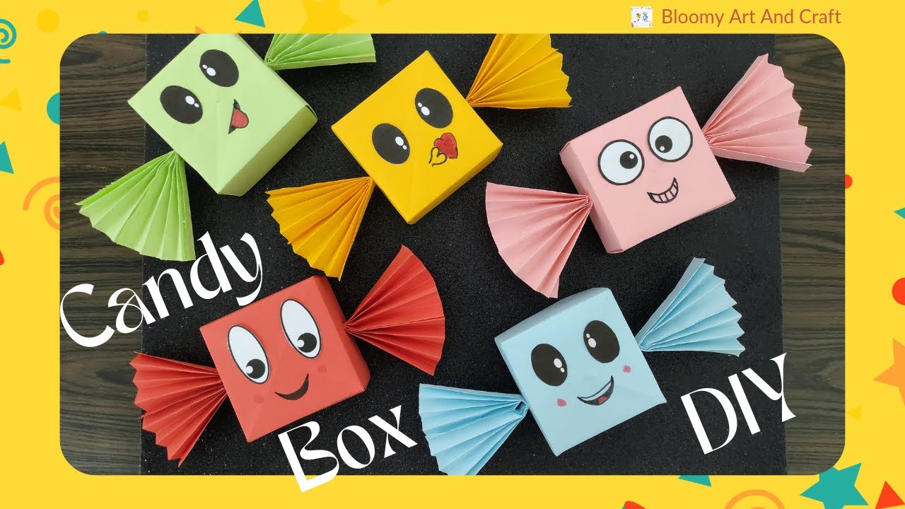 How to make paper candy gift box |DIY super easy gift ideas |handmade ...