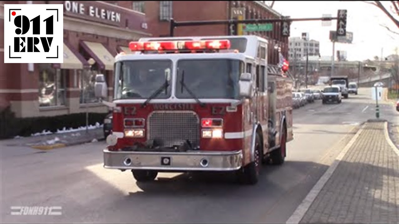 Worcester Fire Engine 2 Responding - YouTube