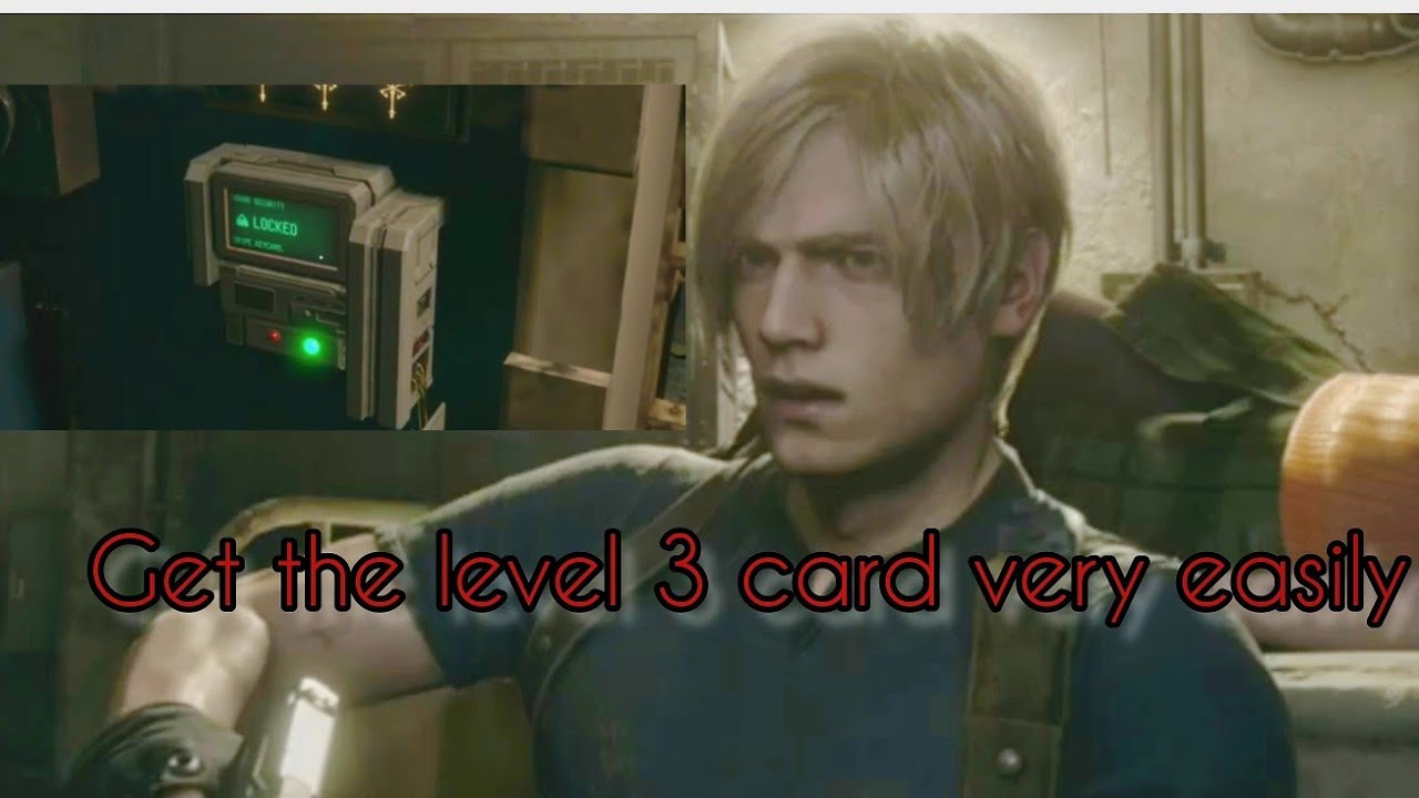 Resident evil4 Remake,Get the level 3 card very easily to save Ashley ...