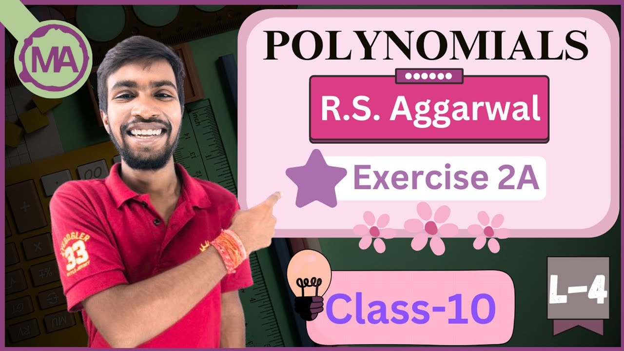 RS AGGARWAL QUESTIONS PRACTICE SESSION QUADRATIC POLYNOMIAL CLASS 10TH ...