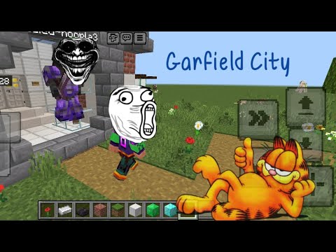 I visited my friend's Garfield City ‍🔥😳| Minecraft #1 Garfield city ...