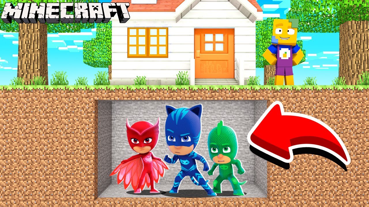 WIR FINDEN PJ MASKS MUTANTEN UNTER MEINEM HAUS IN MINECRAFT?! - YouTube
