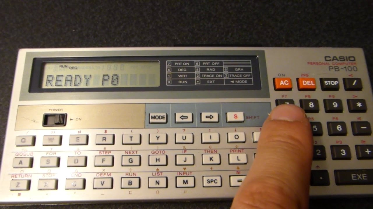 CASIO PB-100 - YouTube