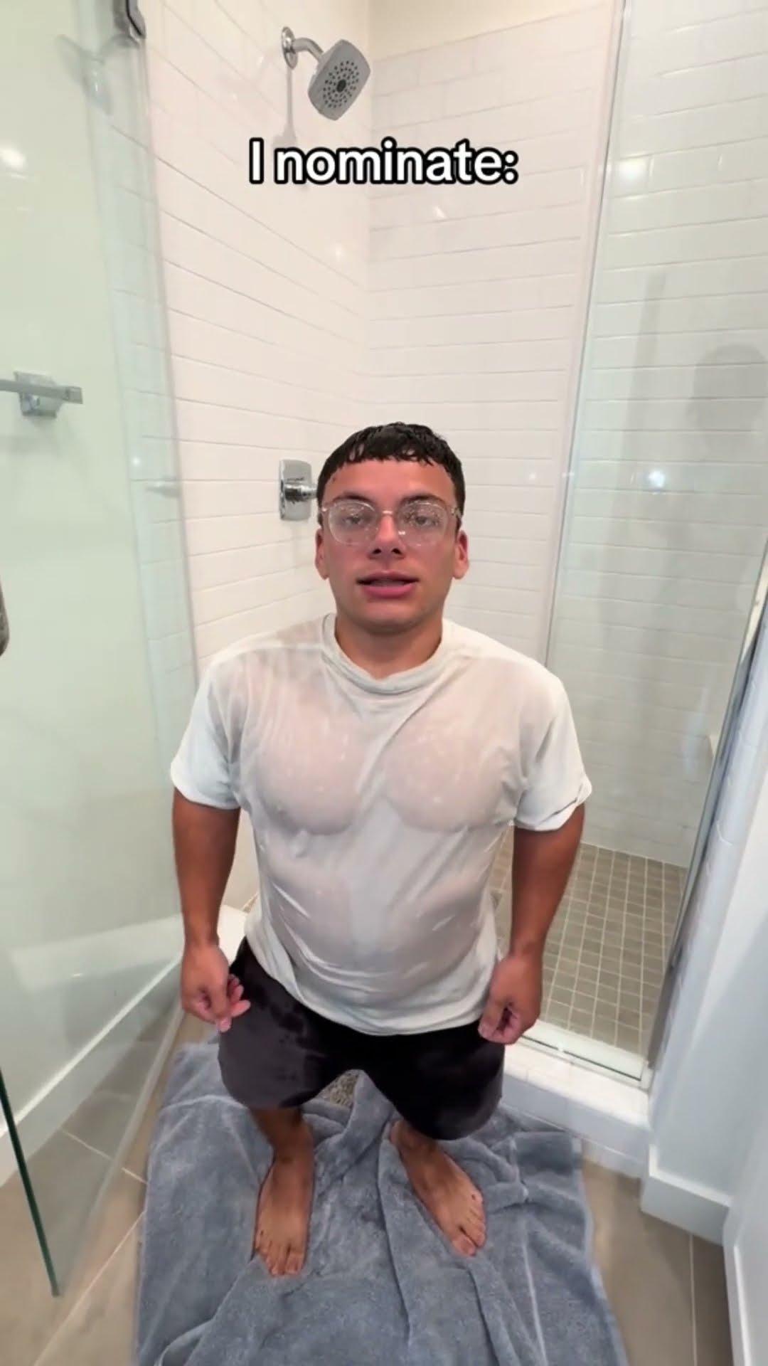 Doing the white t shirt challenge 😭 #viral - YouTube