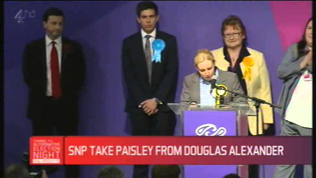 Paisley Result - SNP win, 7th May 2015 - YouTube