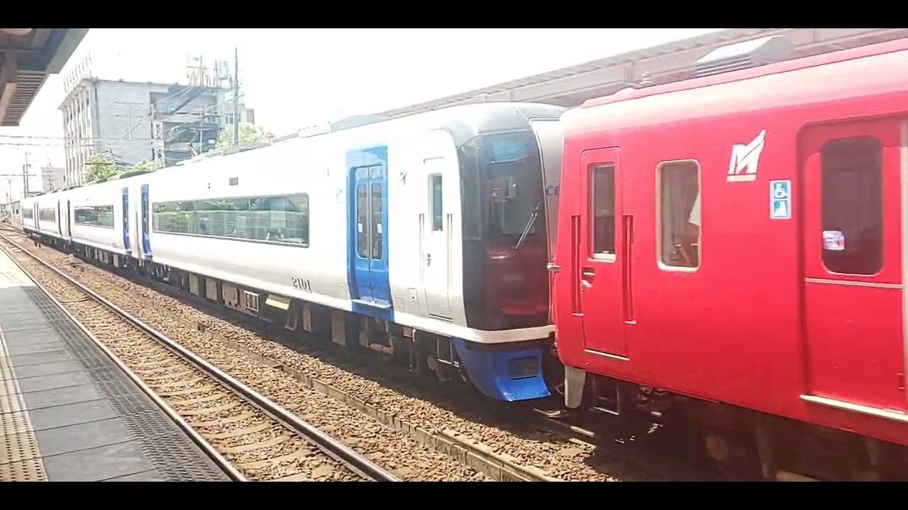 【名鉄】2001F+3501F(3500系30周年記念ツアー団体) 再出庫 茶所発車 - YouTube