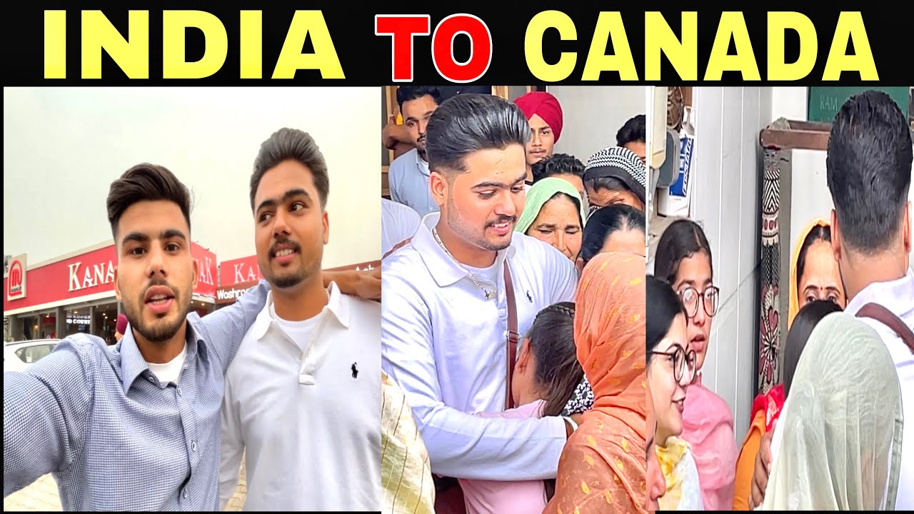 India To Canada | 🇮🇳🇨🇦 | Emotional Moments | Student Journey | The ...