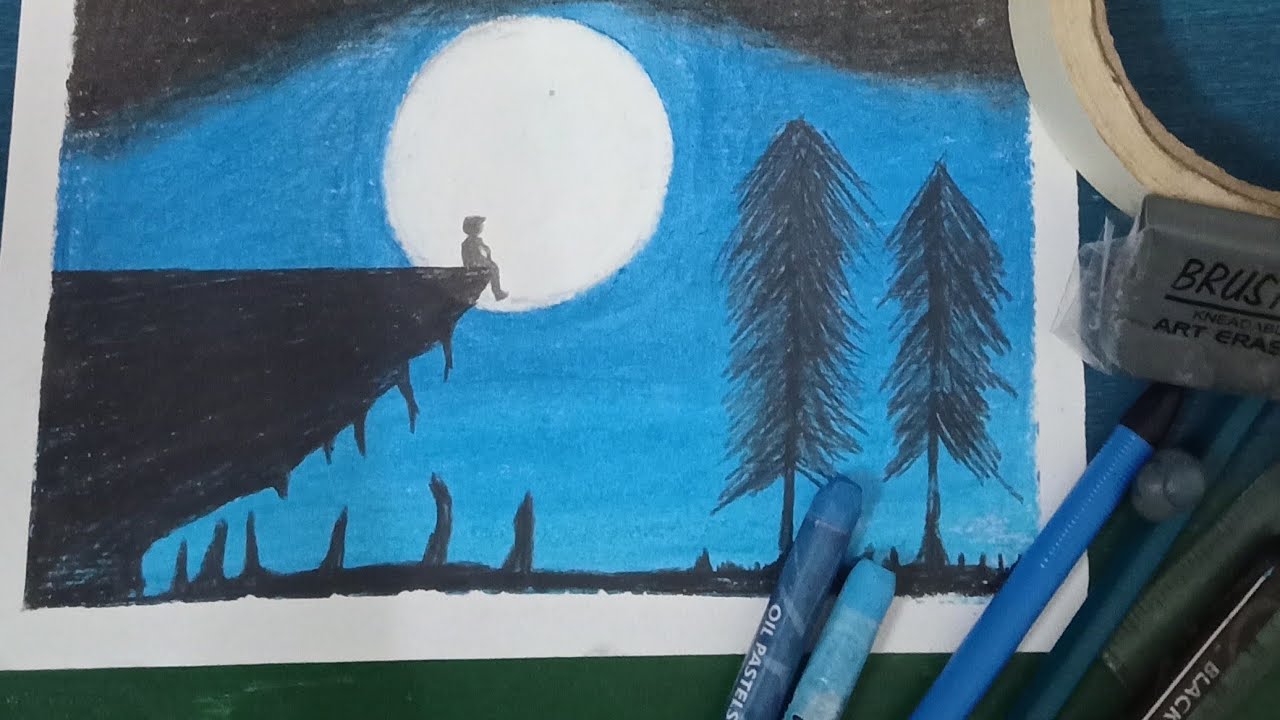 Lonely whatsapp status | sad life status | Drawing status | oil pastel ...