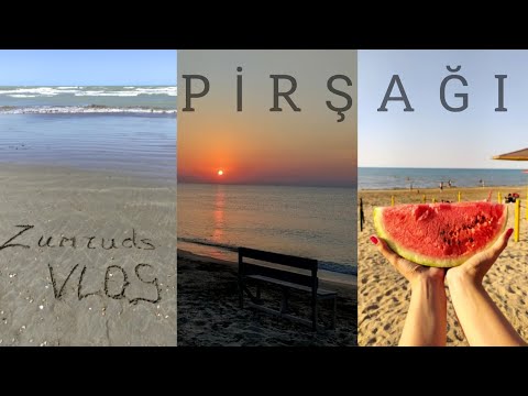 Bakı - Pirşağı çimərliyi🌊🏖️🌅 Baku - Pirshagi beach #july2024 #beachvibes #sunset #vlog #travel #baku