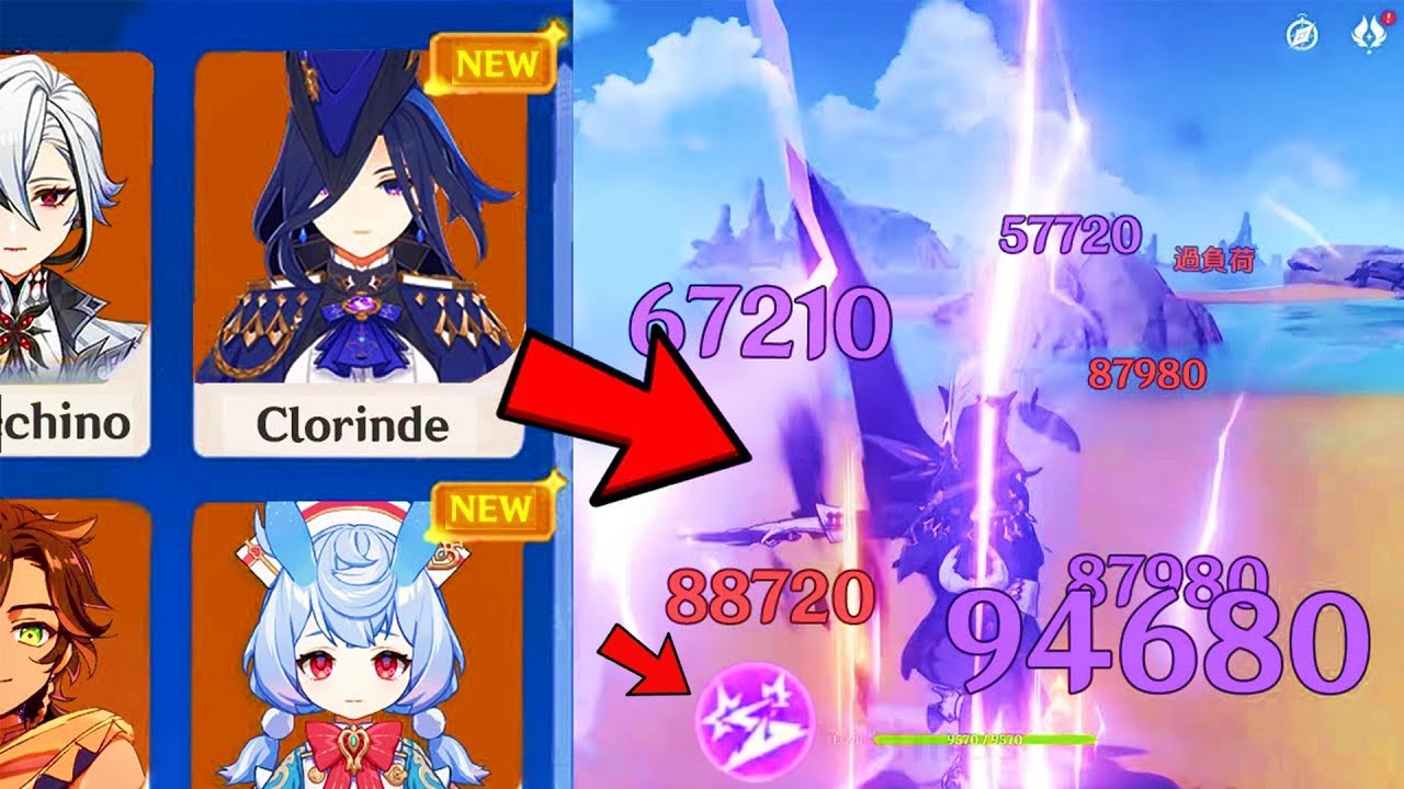 Clorinde Gameplay With Sethos and Sigewinne Gameplay - Genshin Impact ...