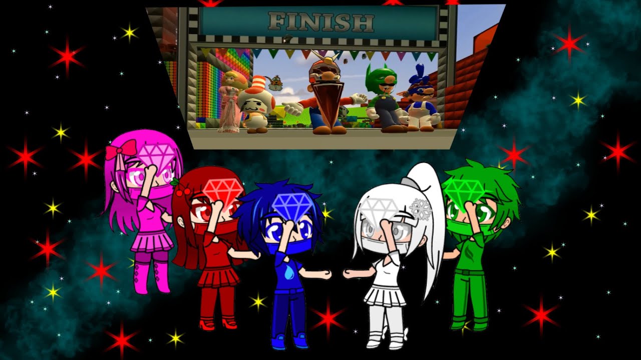 Gacha Reacts (Among Us)— Mighty Morphin' Mario Rangers by @SMG4 - YouTube