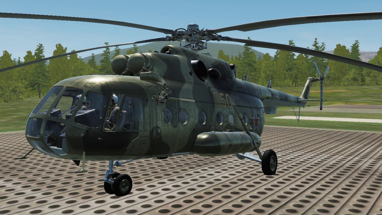 Mi - 8 (Mi - 17) helicopter startup - YouTube