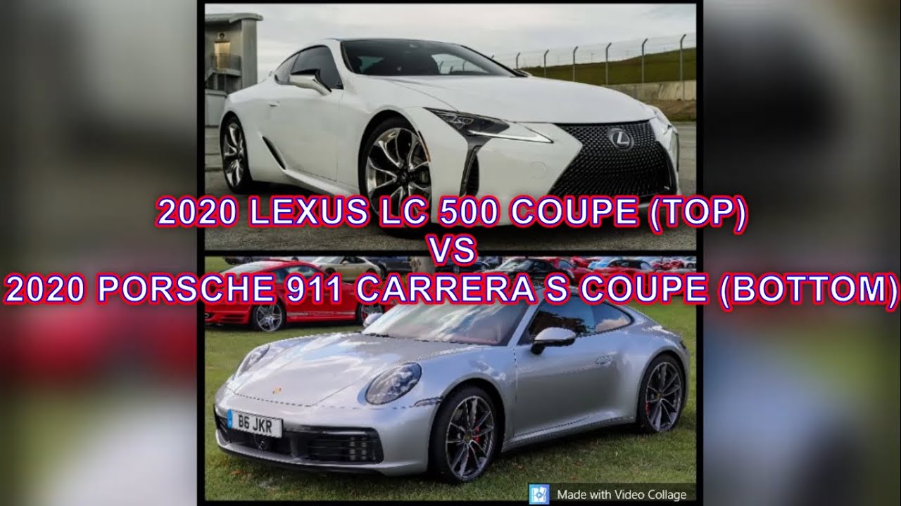 2020 Lexus LC 500 vs 2020 Porsche 911 Carrera Part 1 - Comparison on ...