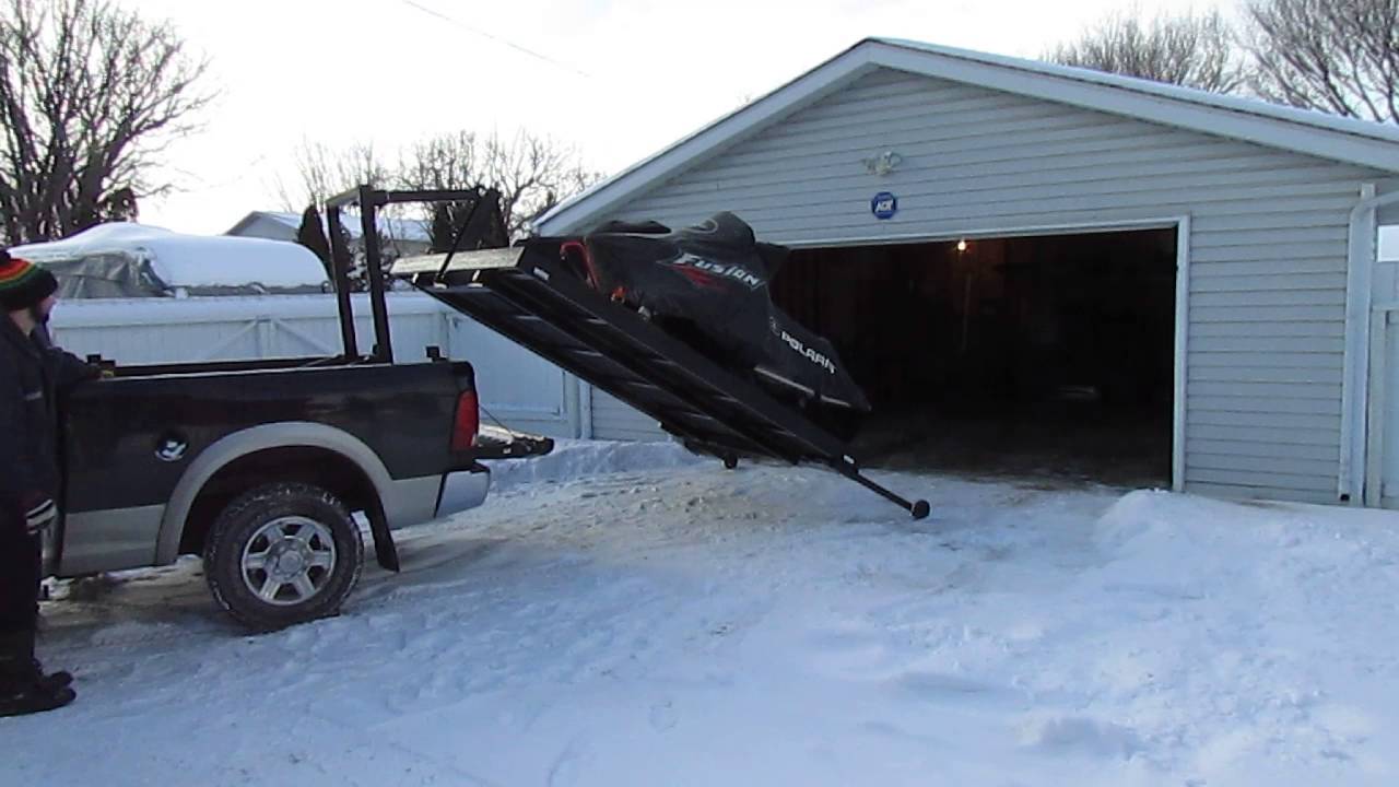 Hydraulic Sled/ATV Deck. - YouTube