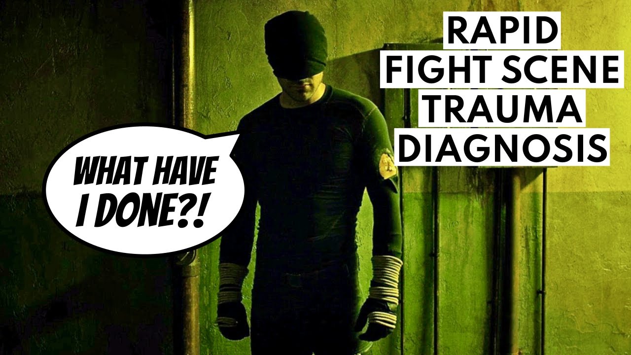 Doctor breaks down DAREDEVIL HALLWAY SCENE // Rapid Fight Scene Trauma ...