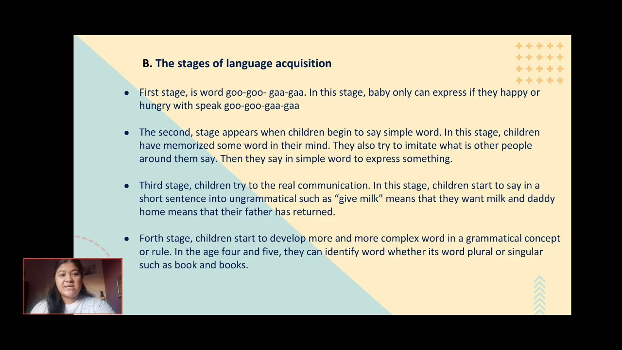 Definition First Language Acquisition and The Stages of Language ...