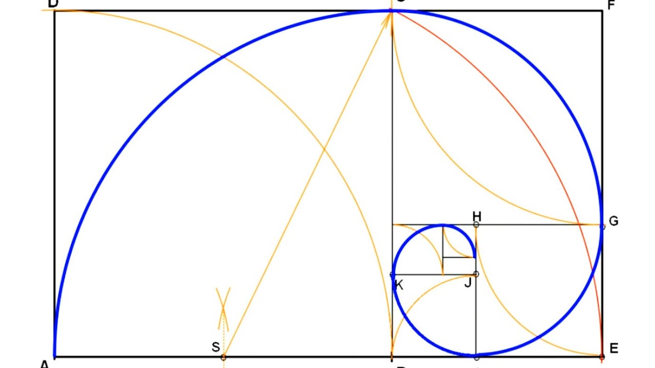 ESPIRAL ÁUREA - Dibujar una espiral áurea conociendo el lado menor del ...