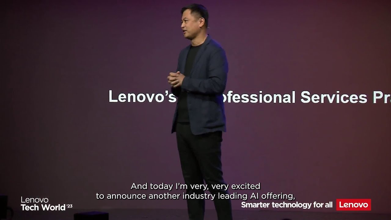 Lenovo Tech World 2023: Ken Wong on AI Solutions for All - YouTube