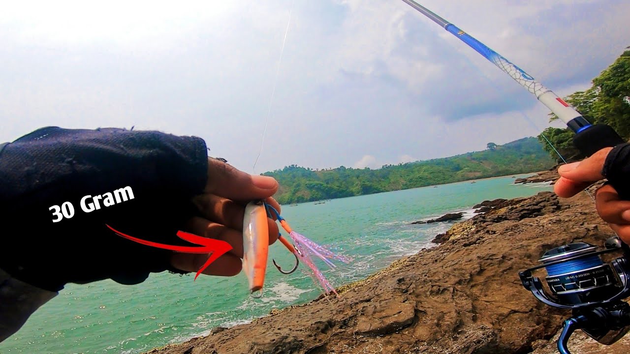 MANCING SHORE JIGGING METAL JIG 30 GRAM DI HAJAR BABAK BELUR | CAPUNG ...