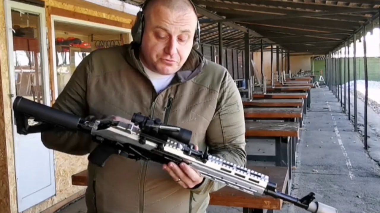 AK-H based on Saiga-308 with SAG MK3 chassis (RUS) - YouTube