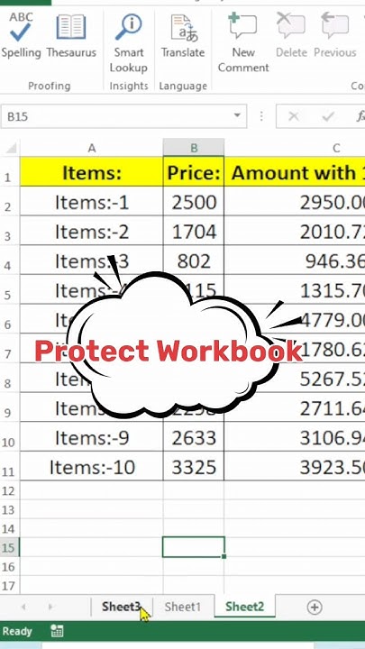 Excel Tutorial: How to Protect Workbook from Deleting or Adding Sheets #excel - YouTube