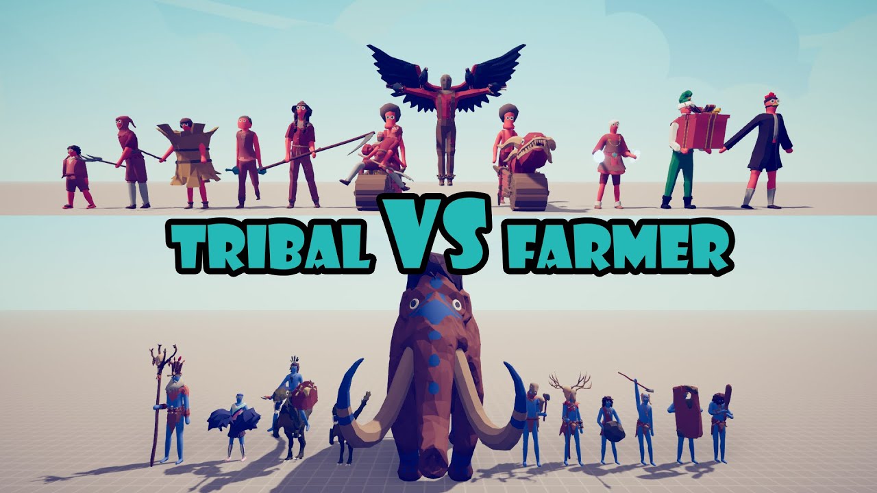 Tribal Team vs Farmer Team - Tabs - Totally Accurate Battle Simulator ...
