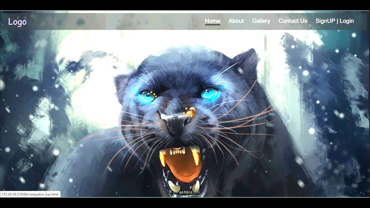 Stylish Navigation Bar Html Css Front End Web Developer Codinglover63 Youtube 0282