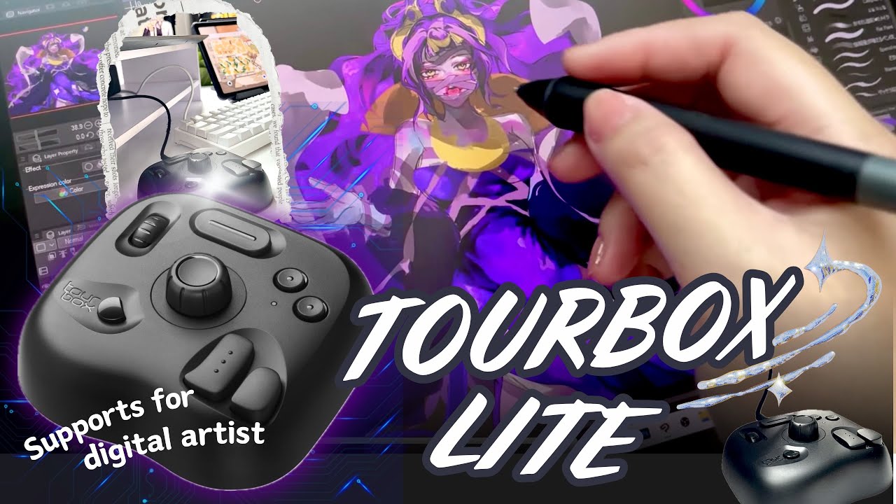 [review] TOURBOX LITE Công Cụ Hỗ Trợ Đắc Lực Cho Digital Artist | Tăng ...