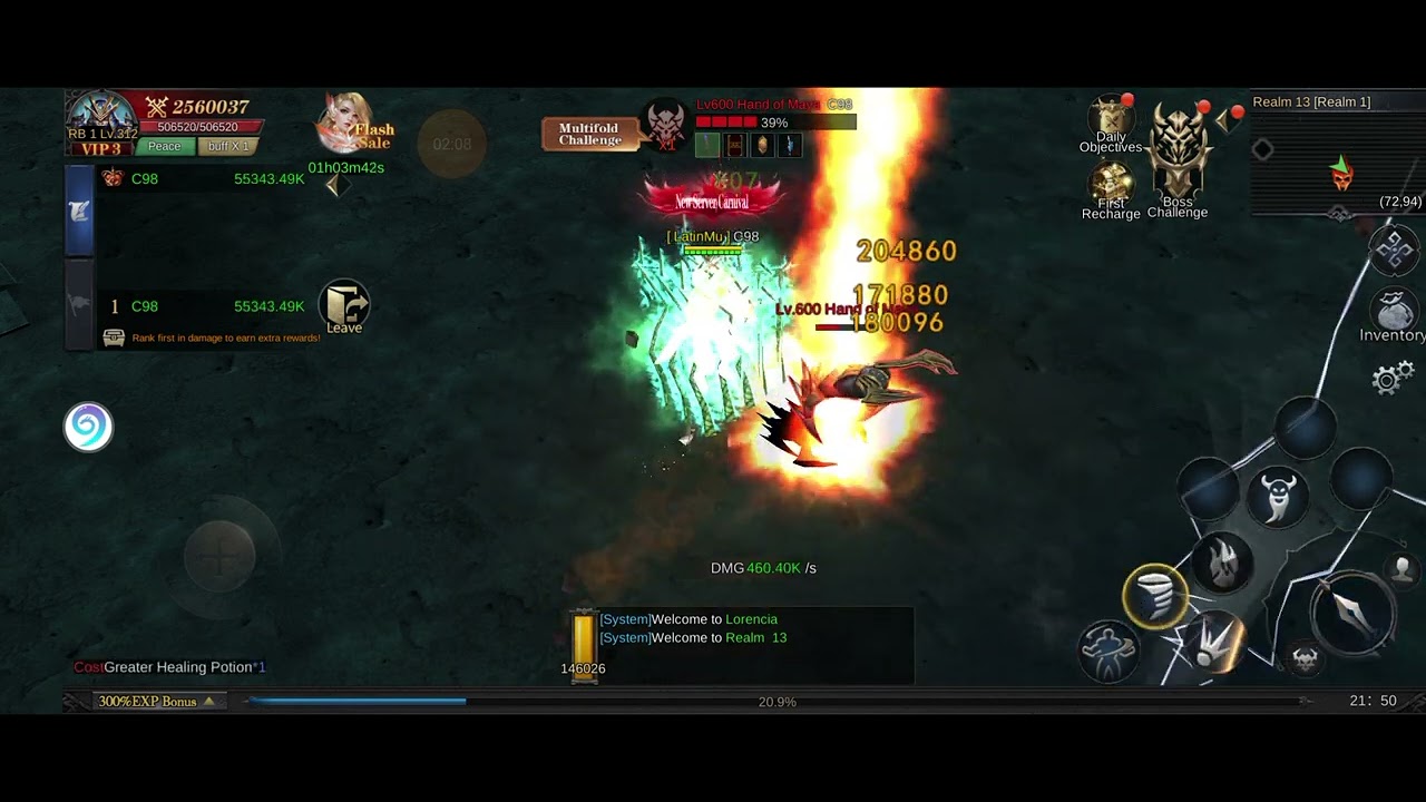 Mu: Dragón Havoc Realm Boss: Hand of Maya - YouTube
