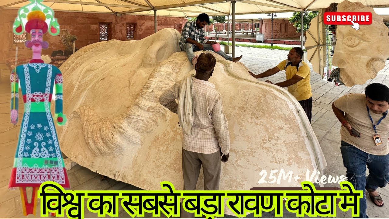 World largest Ravan making in Kota || world largest Ravan in Kota ...