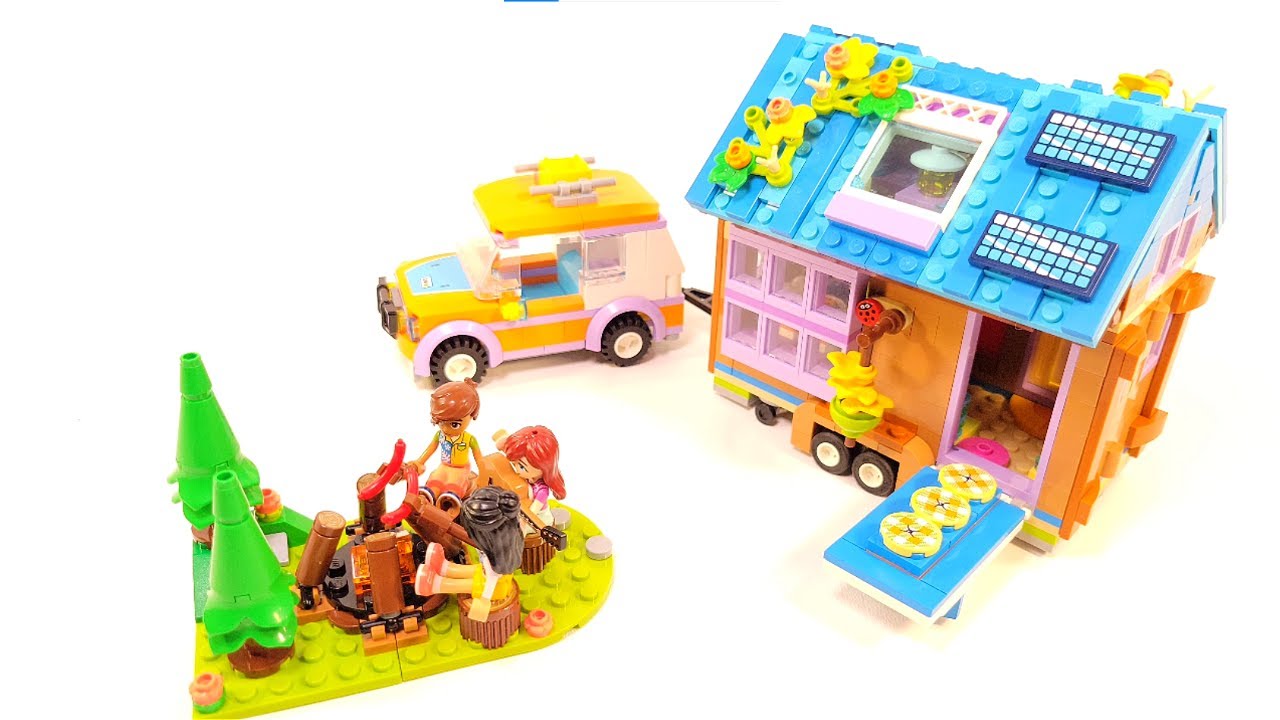 Cutest Lego Friends Mobile Tiny House Unboxing Speed Build and Play ...