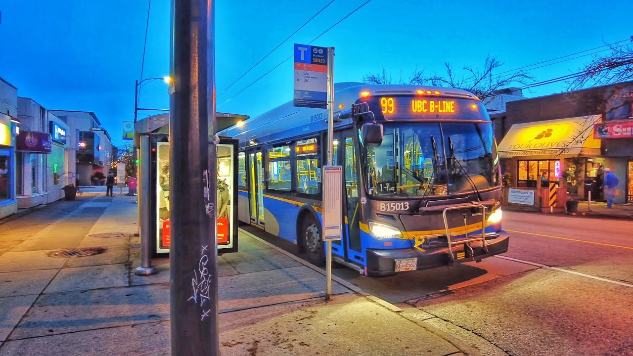 Vancouver Ride - TransLink Express Bus 099, Fairview to West Point Grey ...